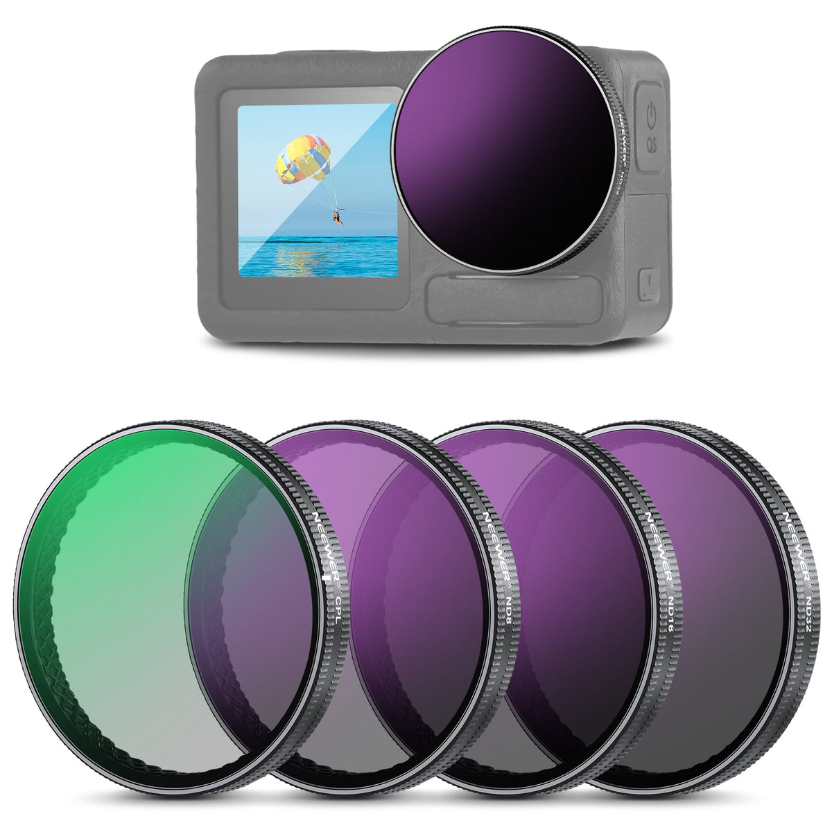 NEEWER ND&CPL ND/PL Filter Set für Action 3/4/5 Pro – NEEWER.de