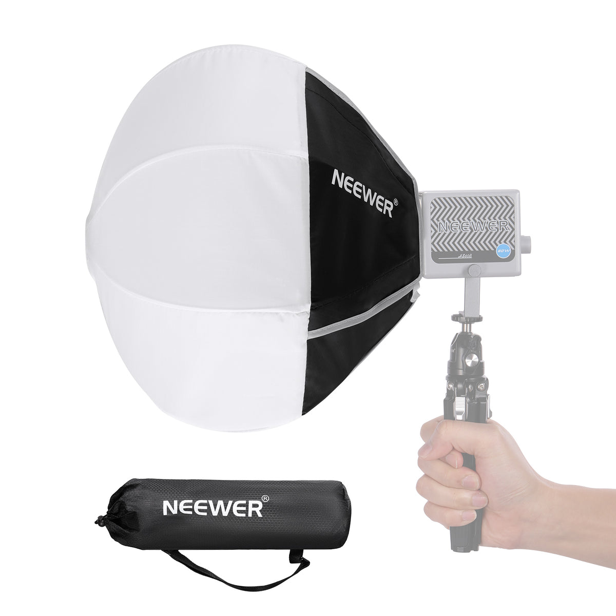NEEWER NS7L 12"/30cm Lantern Softbox for HS60B LED Video Light - NEEWER