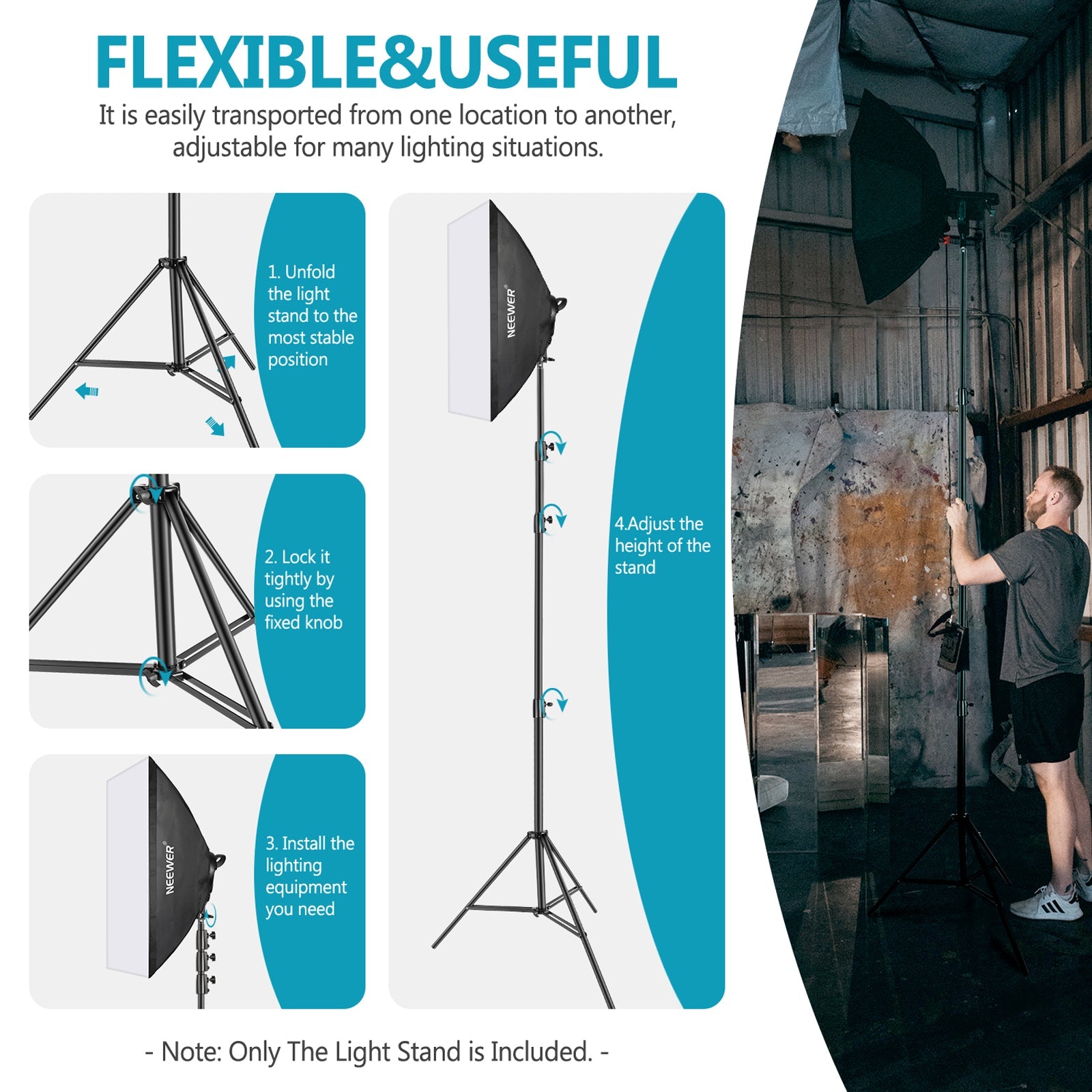 NEEWER 400cm Aluminum Alloy Photography Light Stand - NEEWER – neewer.com