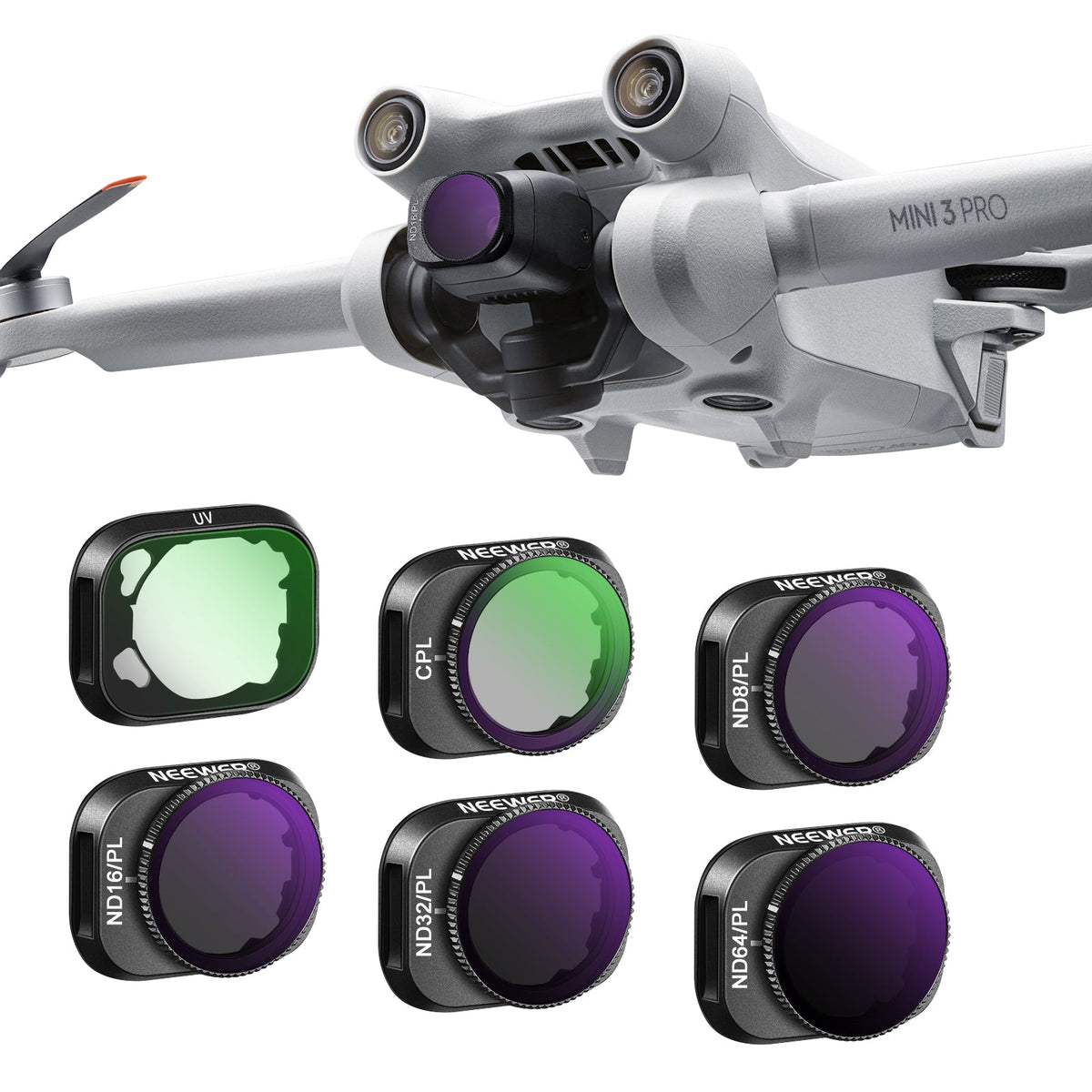 NEEWER 6 Pack ND/PL Filter Set For DJI Mini 3 Pro - NEEWER – NEEWER.de